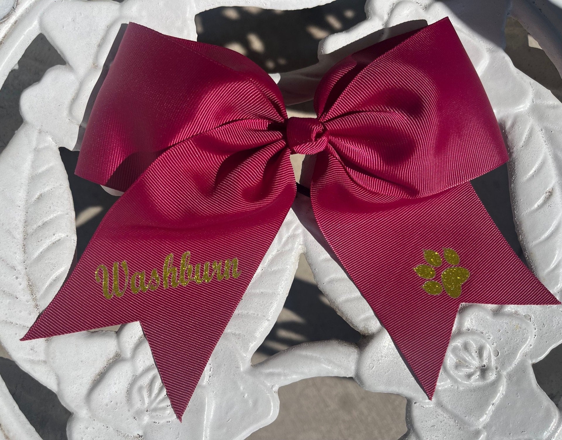 Lowpoint Washburn Wildcats - Cheer Bow | LOGOWEAR LLC